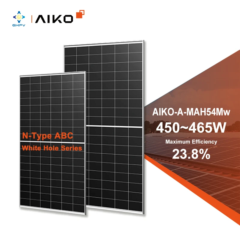 Aiko A Grade Photovoltaic Solar Panel N Type Half Cut Module 450W 455W ...