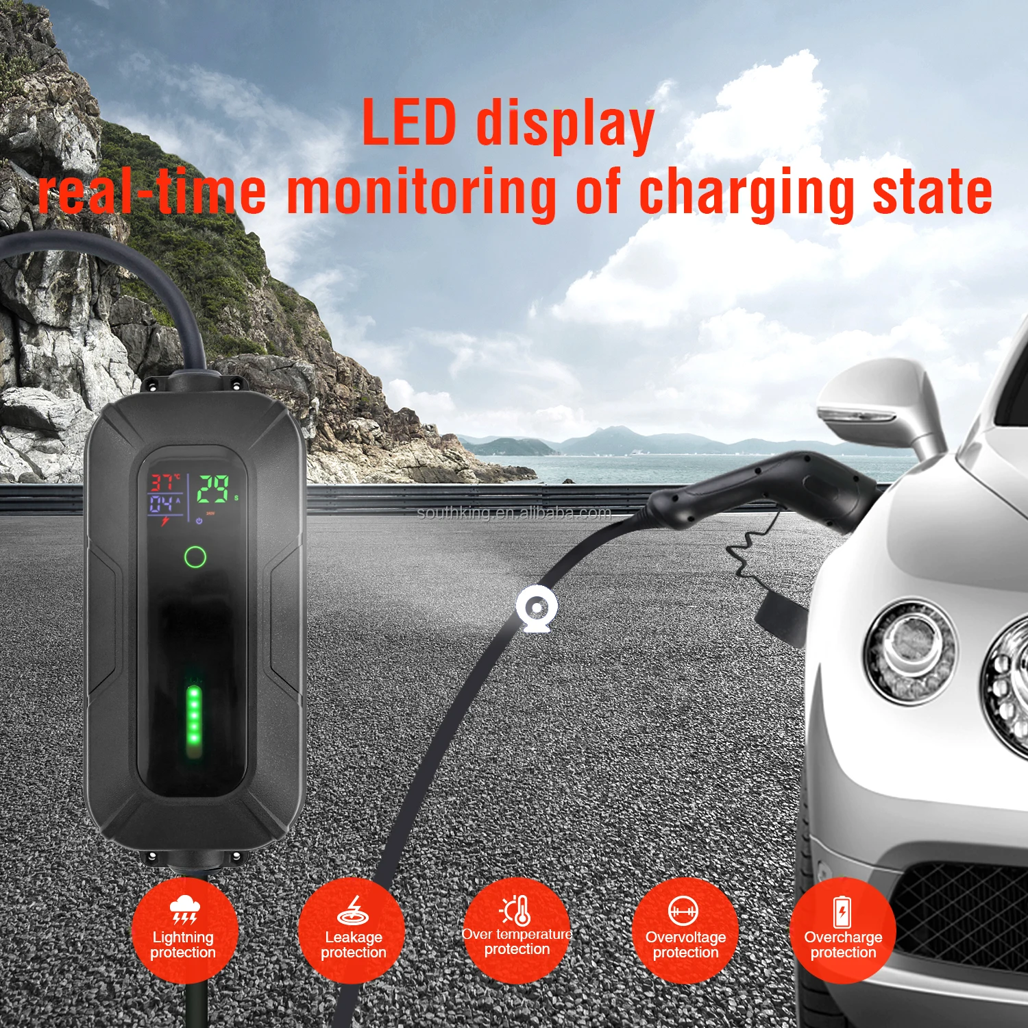 Wholesale 32a Portable Ev Charger - Adjustable & Efficient