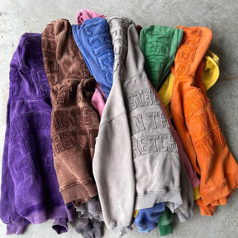 Wholesale Custom Logo High Quality Oversized French Terry Applique ...