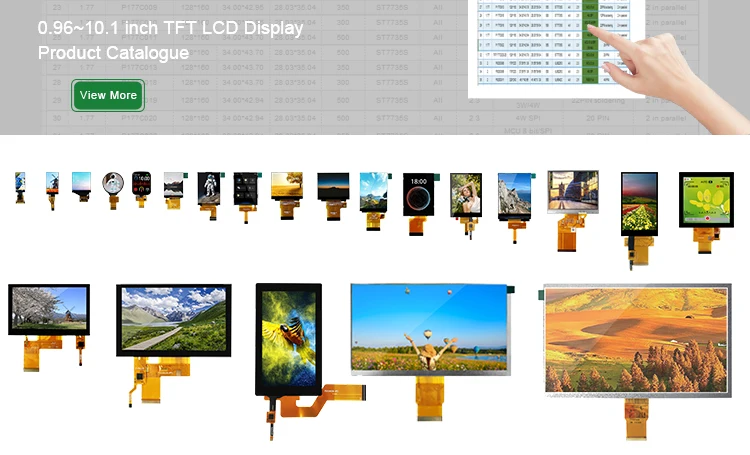 Polcd Custom Tft Lcd 0.96 ~ 10.1" Lcm Ips Screen 1.14 2.4 2.8 3.5 4.3 5 5.5 7 Inch Small Touch ...
