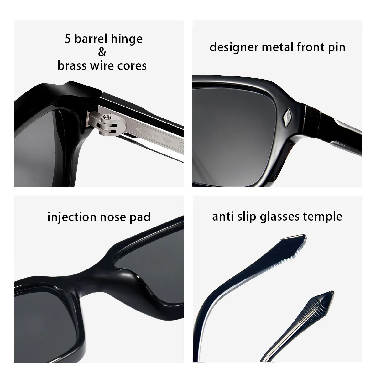 Trendy Custom Square Sunglasses with UV400 Protection - Fashionable ...