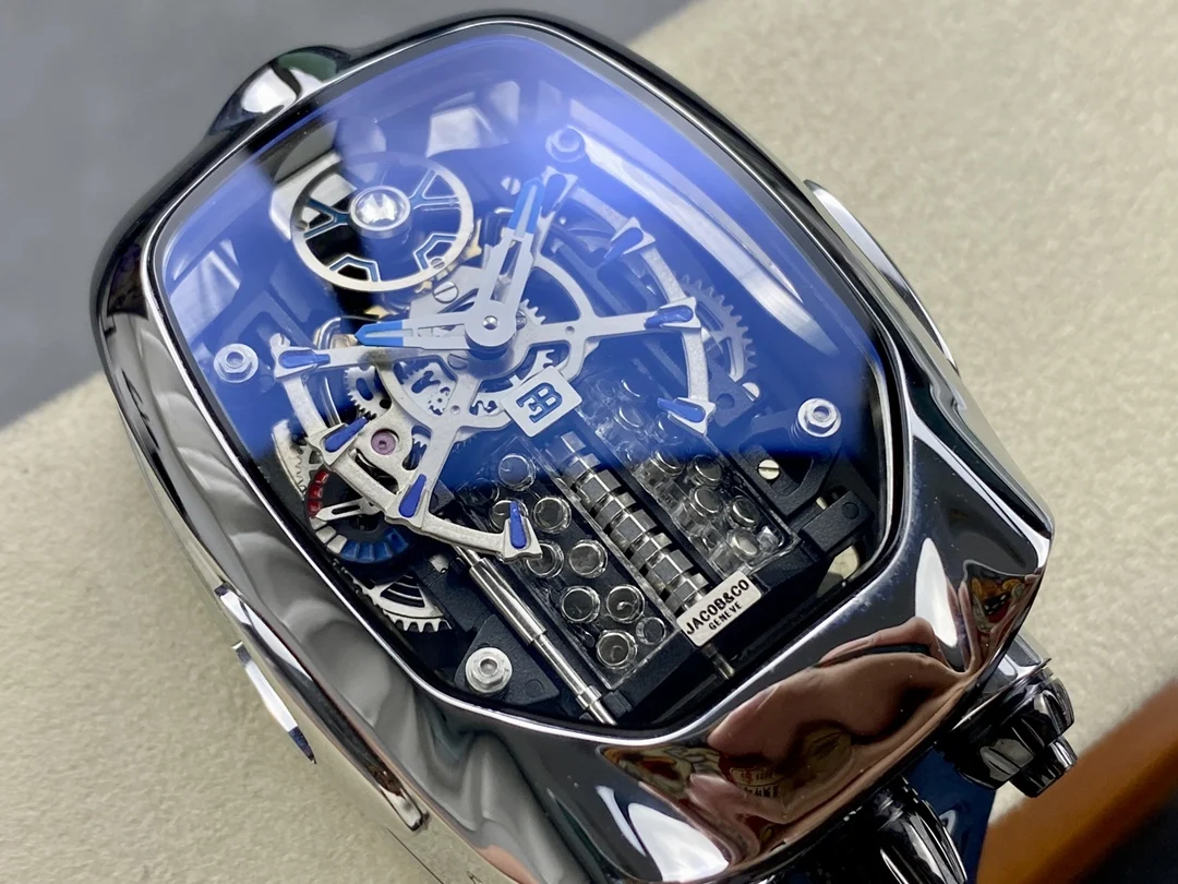 Jacob Co Luxury Bugatti Chiron Tourbillon Rose Gold Watch