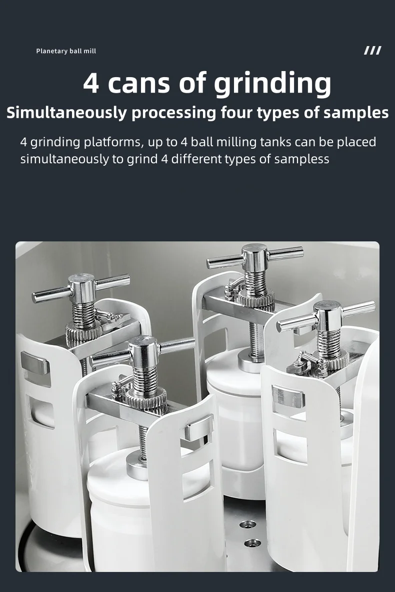 Mitr 100l Laboratory Intelligent Control Planetary Ball Mill Dry Wet ...