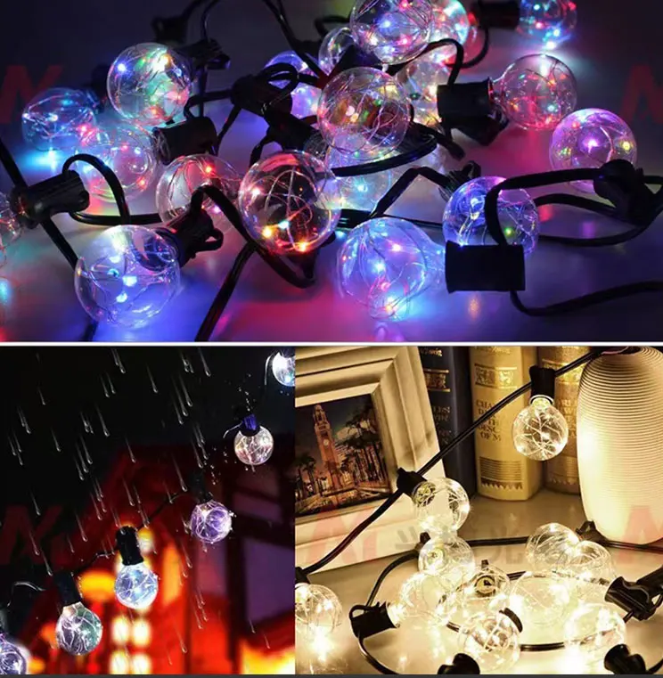 Multi Color Changing Patio Lights Led Outdoor 15 Edison Bulb Festoon ...