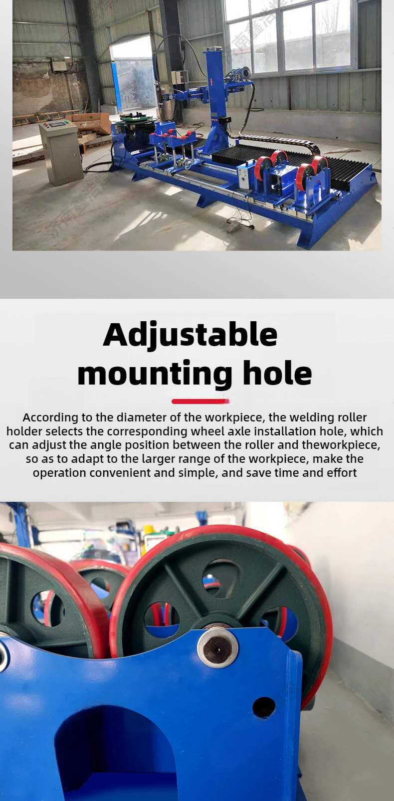 New 1 Ton Load Welding Rotator 1000kg Small Self-adjusting With Foot ...