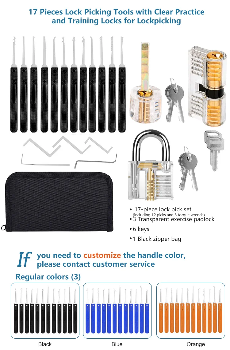 Lockpicking Training Kit - High Quality Locksmith Tools