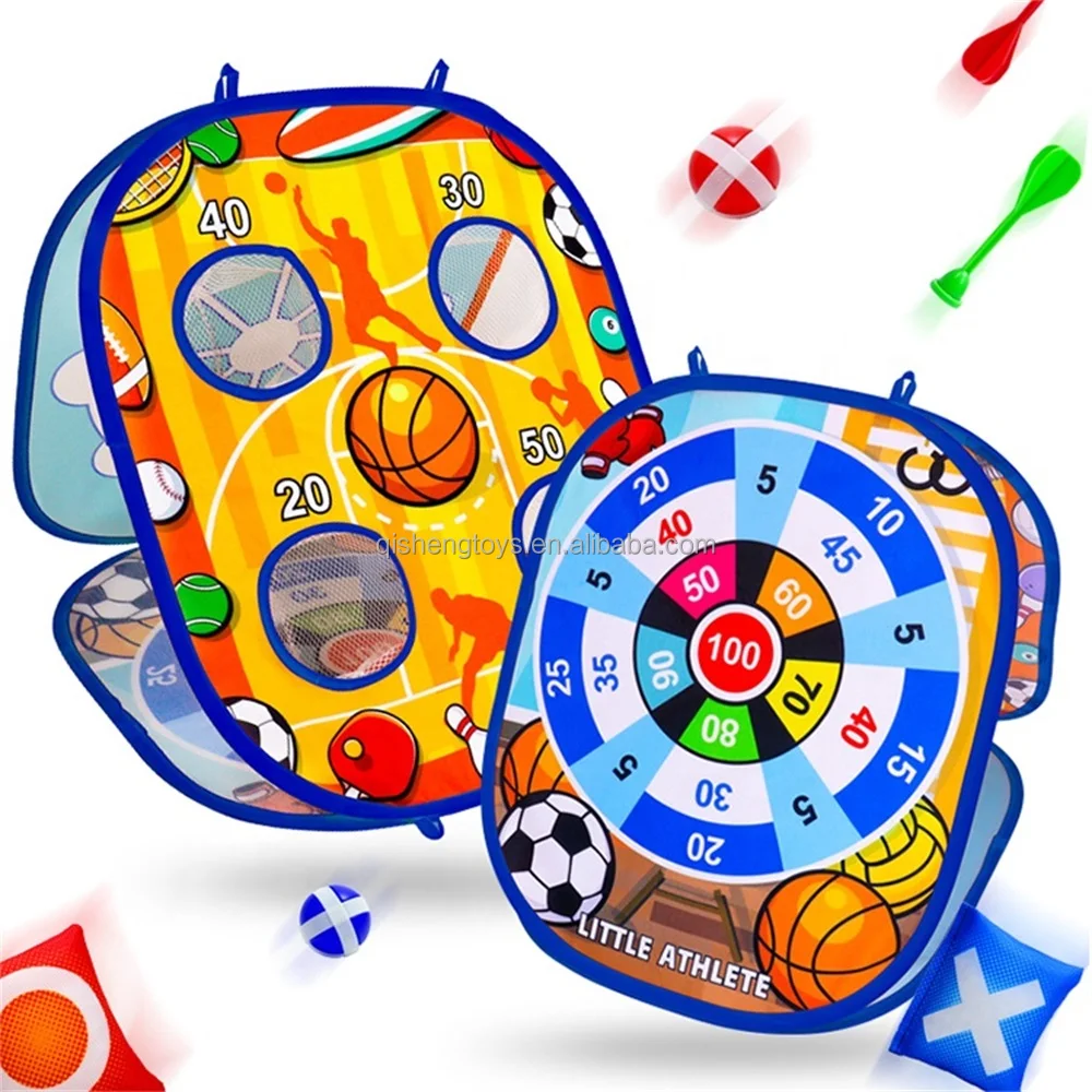 Portable Bean Bag Toss Game Bean Bag Tossed Outdoor Corn Hole Game 3 In ...