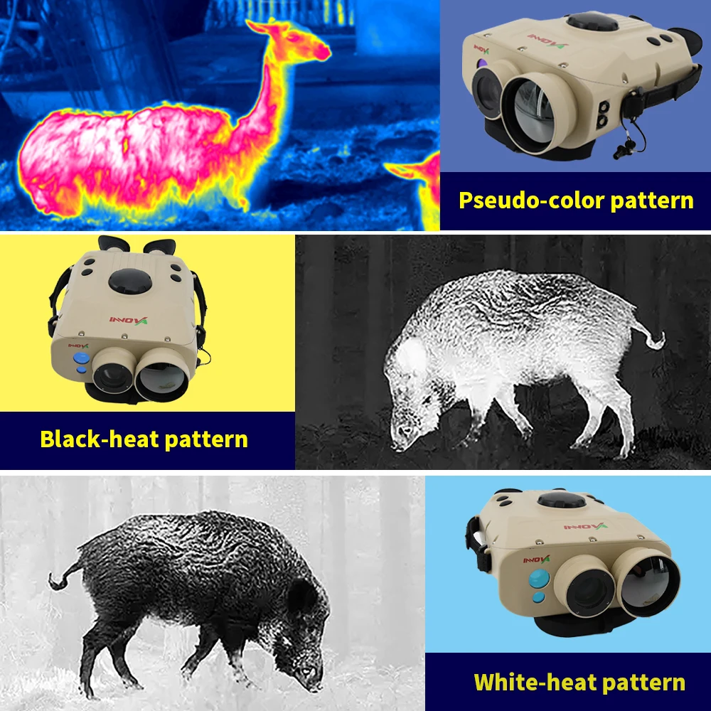 Multi-purpose Cooled Thermo Night Vision Binocular With 640*512 Display ...