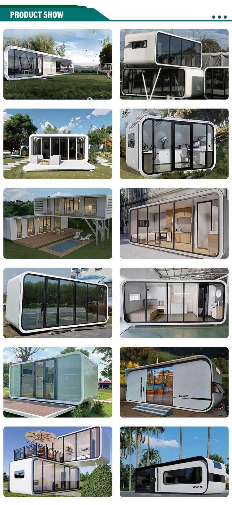 Modern Capsule Mini House Tiny House 20ft Modular apple House apple ...
