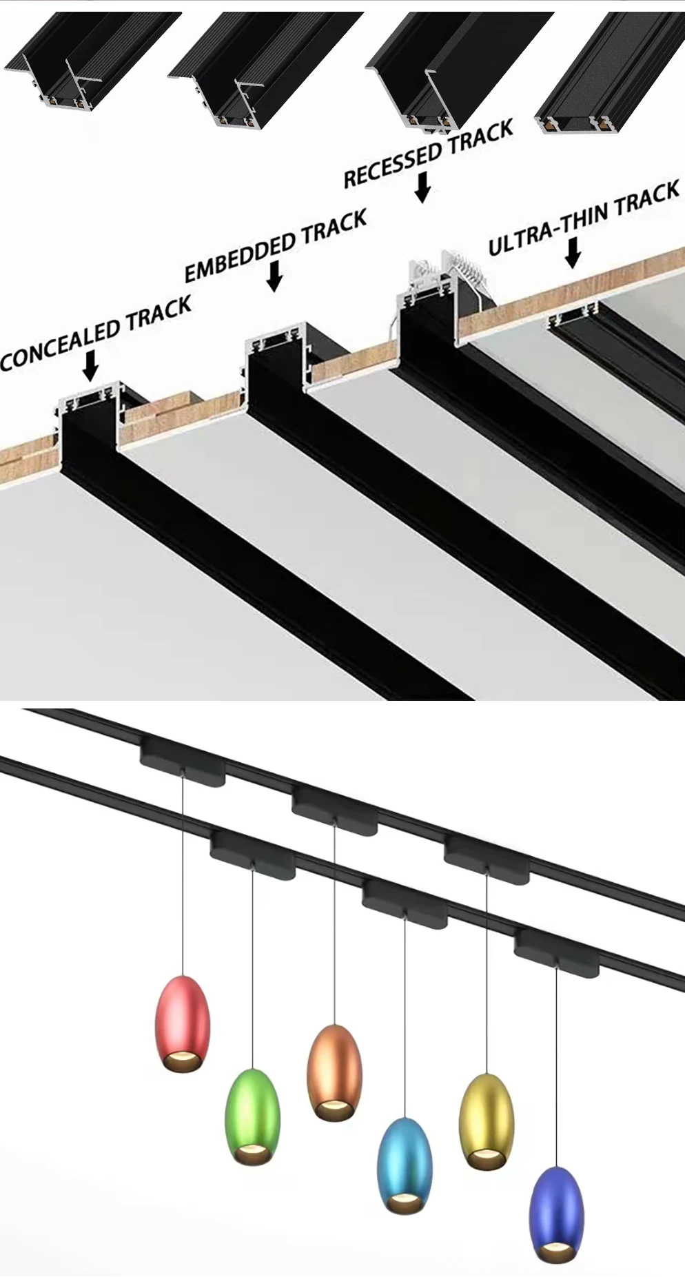 Modern Spotlight 48V LED Track Lights - Ultra Slim Magnetic System