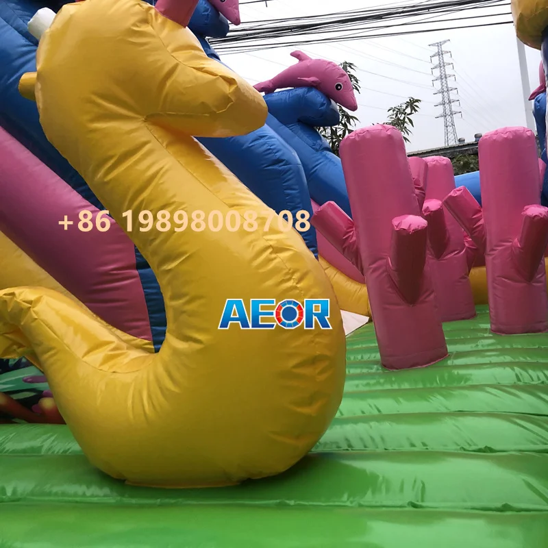 Hot Shark Inflatable Kids Bounce Playhouse Jumping Castle Octopus ...