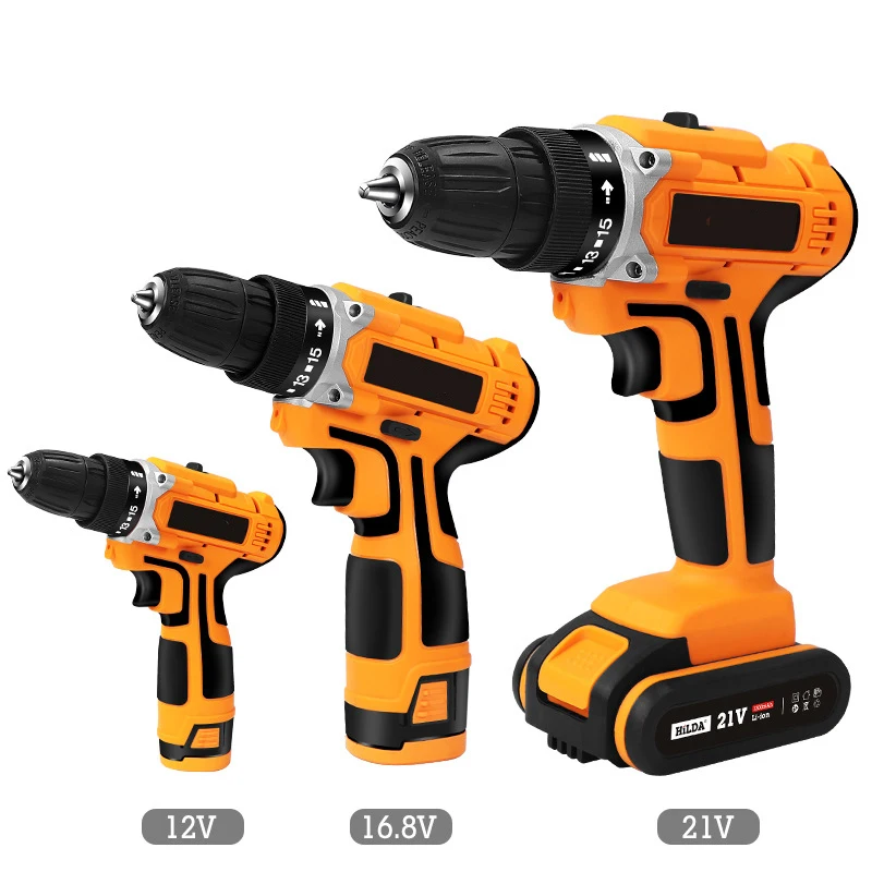 Heavy Duty Cordless Battery Power Drills Total Combo Kit Portable ...