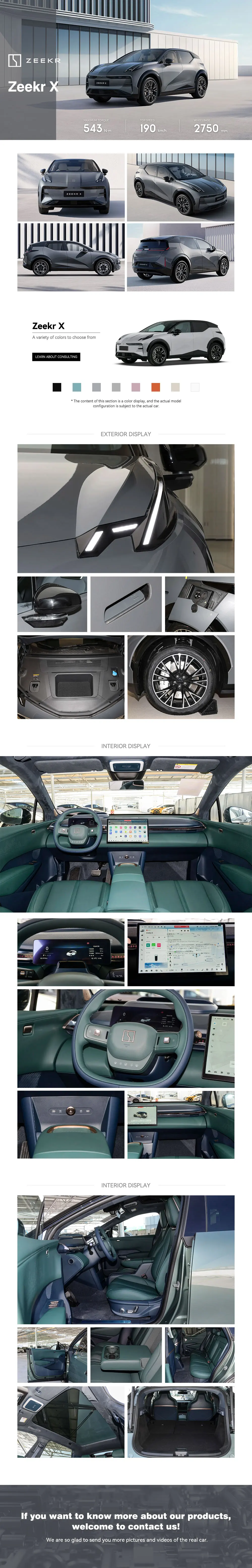 Zeekr Electric Vehicles Ev Suv Car Multifunctional Exterior Mirrors 4 ...