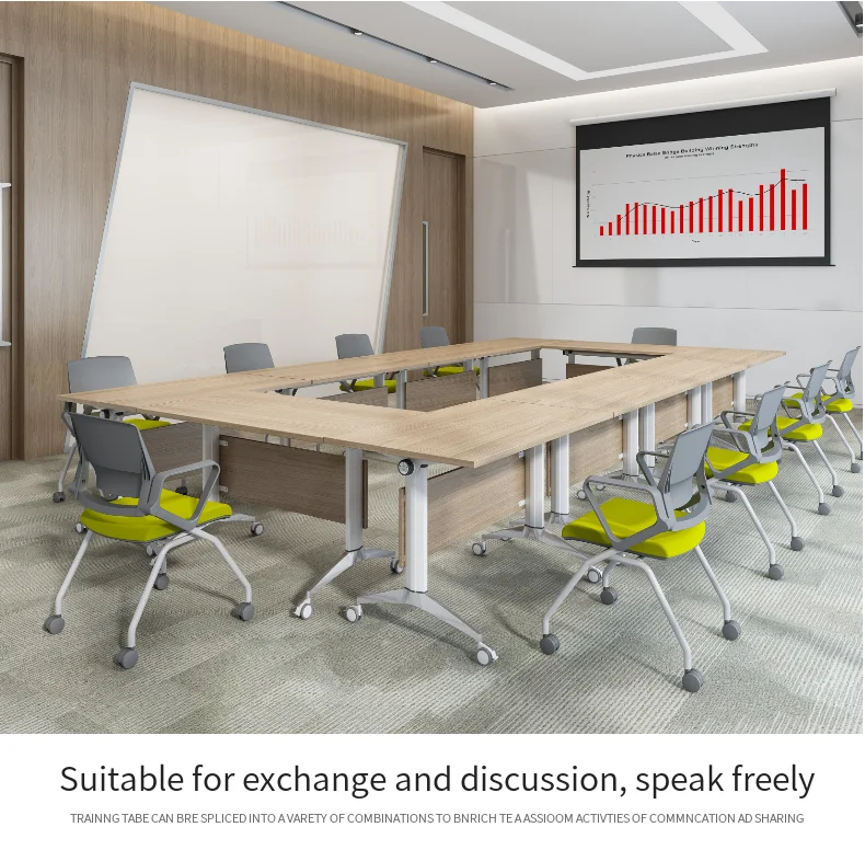 Foldable Library Furniture Wooden Movable Student Study Table - Buy ...