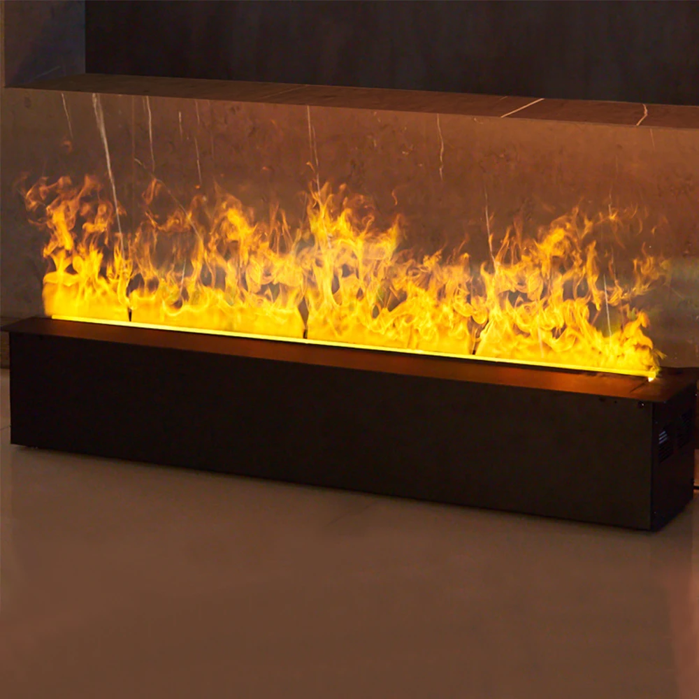 Modern 3d Flame Water Vapor Fireplace With App Control & Flame ...