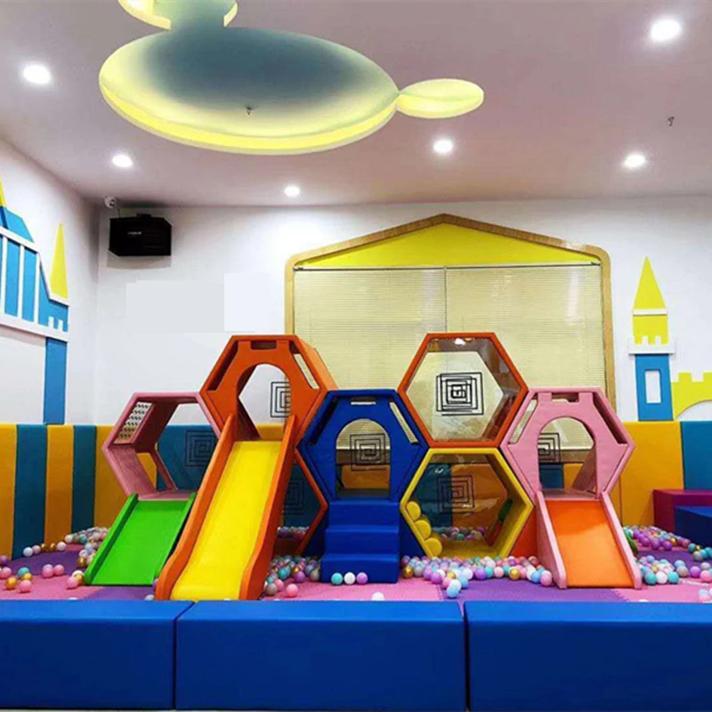 Daycare Center Soft Sensory Combination Honeycomb Slide