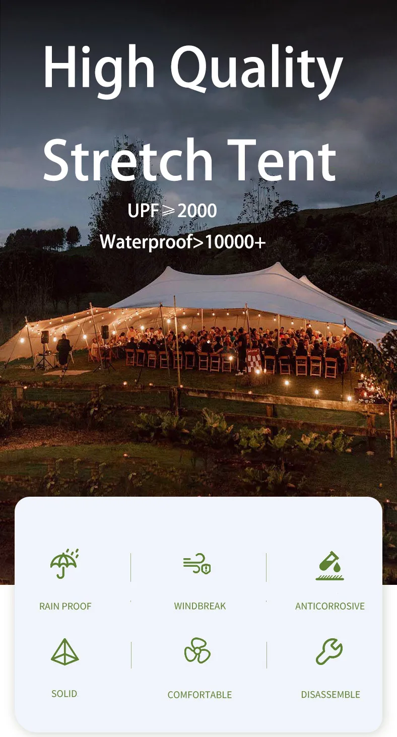 Large Marquee Bedouin Outdoor Waterproof Tente Mariage Luxury Stretch ...