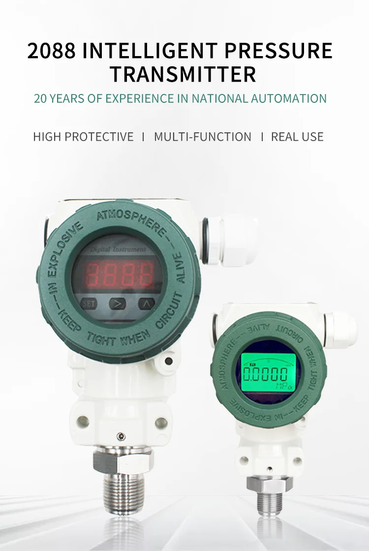 Digital Display Electrical Pressure Transducer Pressure Transmitter ...