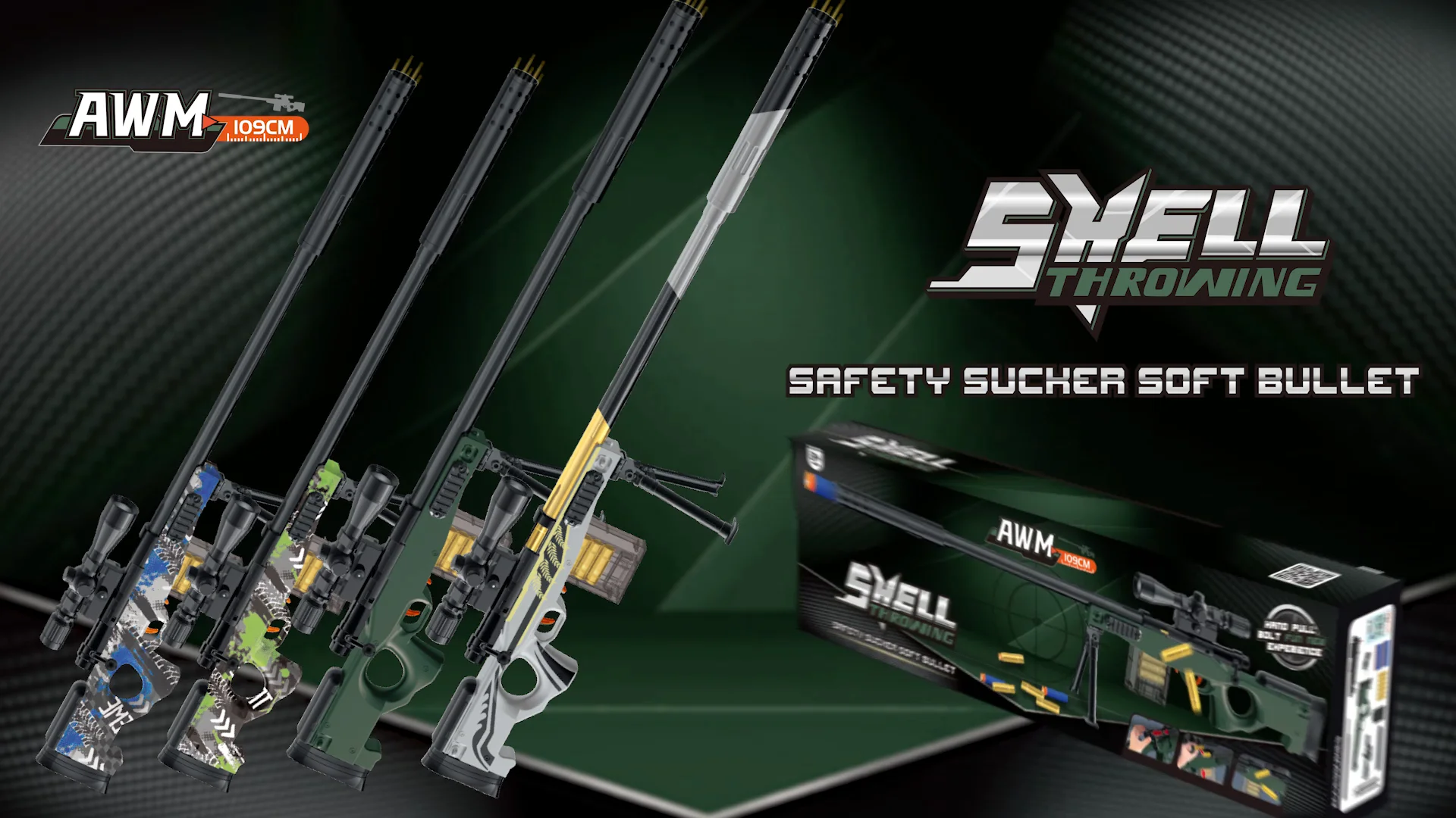 Awm Eva Pull-bolt Shell Throwing Gun Hand -pull Soft Bullet Toy Gun ...