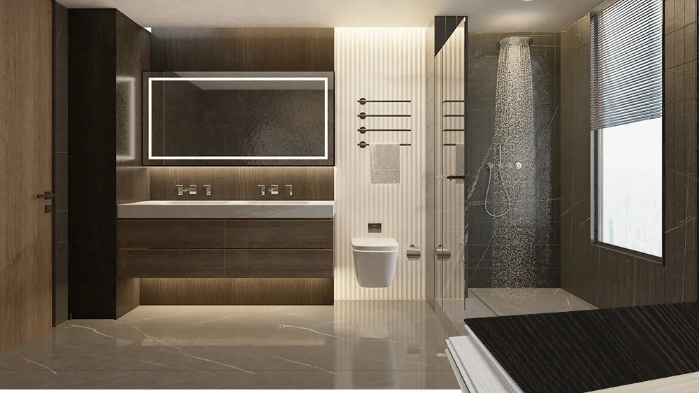 Waterproof Wooden Grain Marble Color Pvc Wall Panels Interior ...