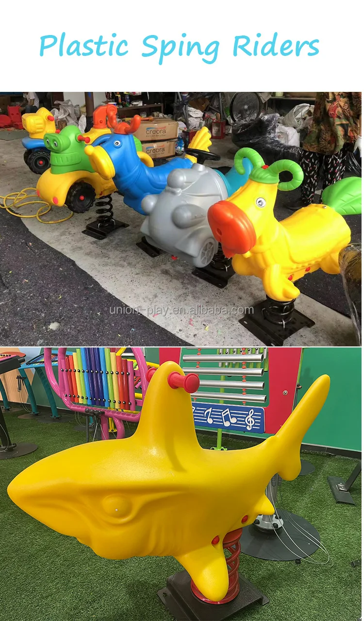 Kids Plastic Spring Riders - Fun Outdoor Playground Gear