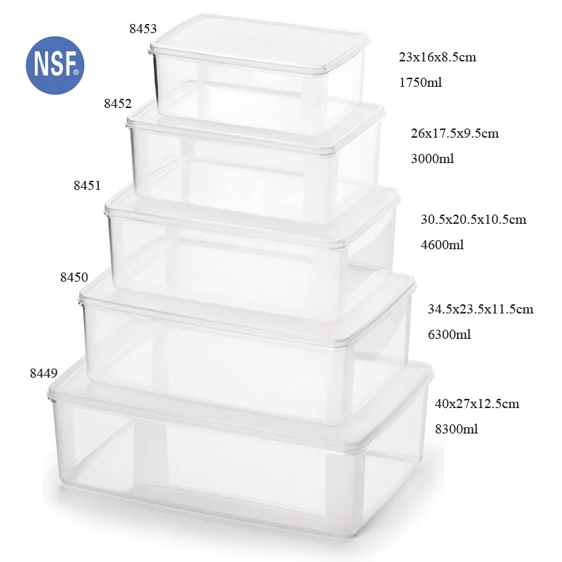 Unbreakable Polycarbonate Storage Boxes for Food Preservation