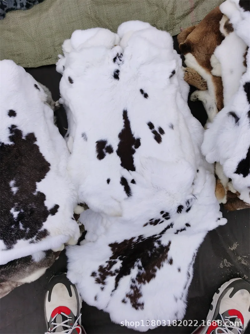 Natural Super Fluffy Rex Rabbit Fur Skin Dyed Rex Rabbit 100% Fur Pelt ...