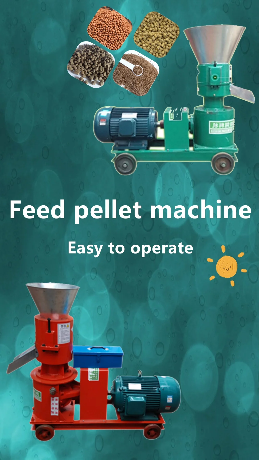 Small poultry Food make pelletizer Machine For Animal Feeds Heavy Duty ...