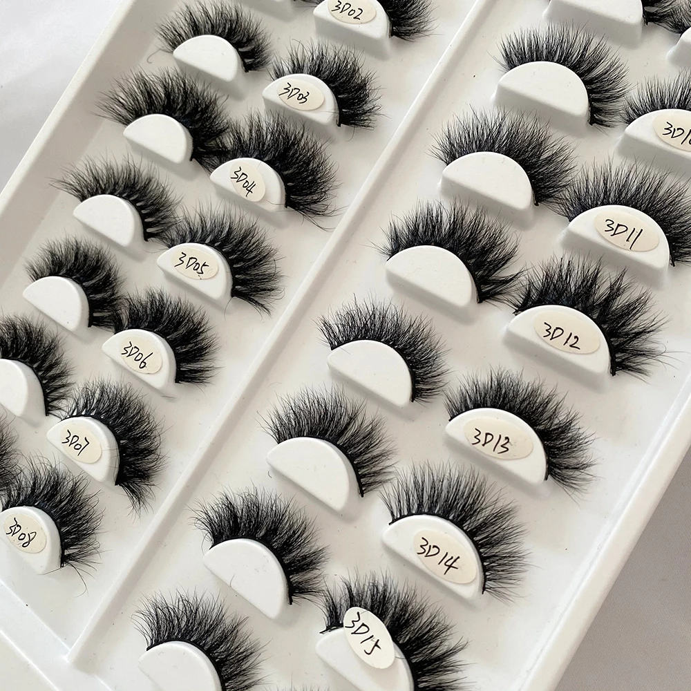 Free Sample 25mm Mink Eyelashes Wholesale Handmade Lashes 25 mm 3d Mink ...