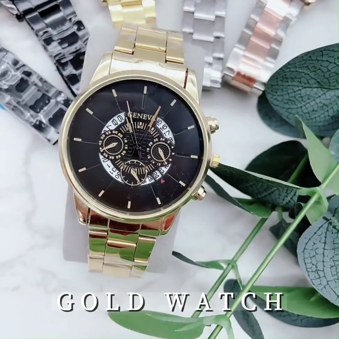 Custom Logo Fashion Wrist Watches Casual Calendar Clock Male Stainless ...