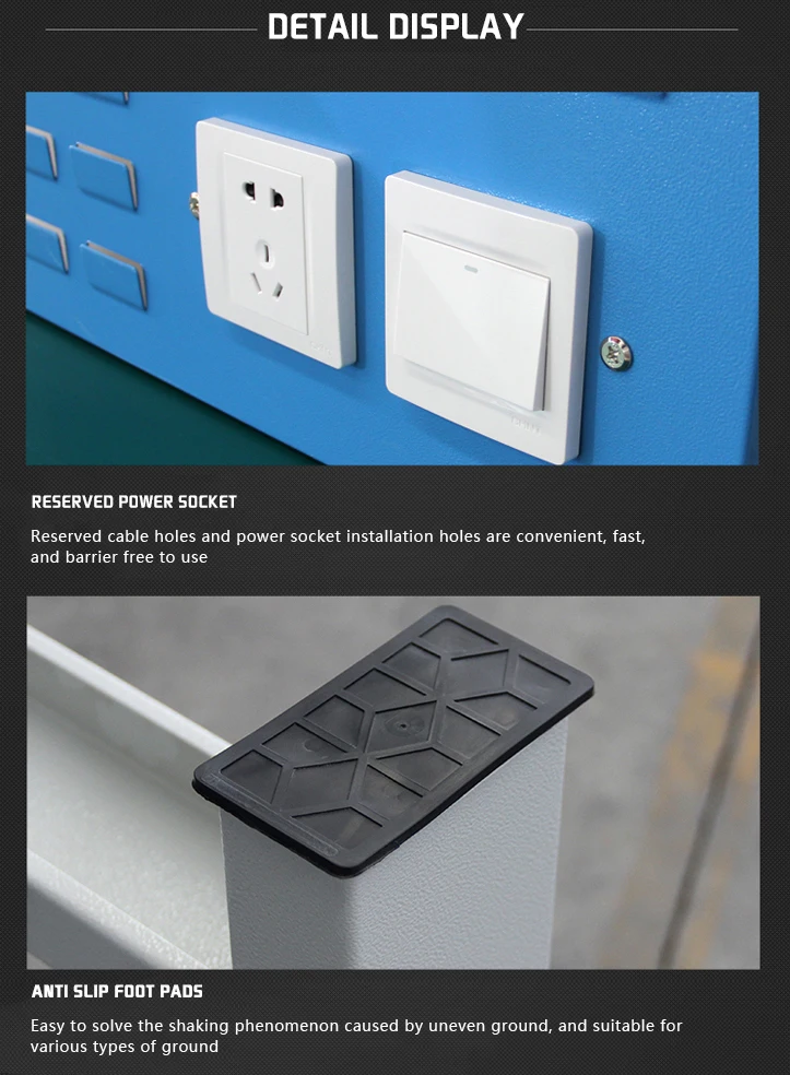 Modern Designed Garage Metal Workbench Steel Drawer Worktable - Buy ...