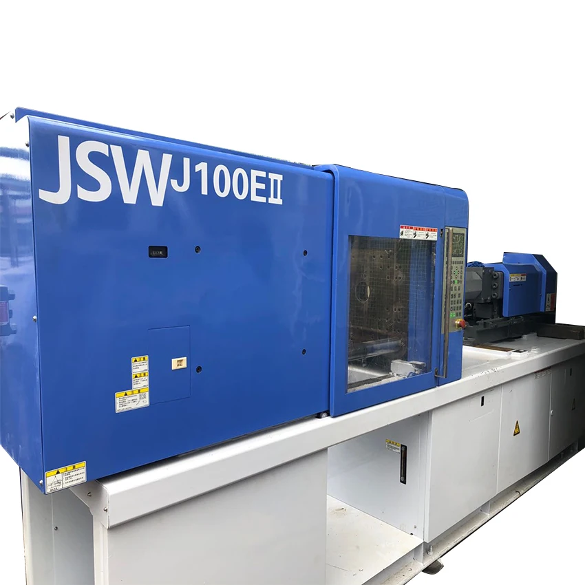 Used Japanese JSW 100 ton Plastic Injection Molding Machine JSW J100EII ...