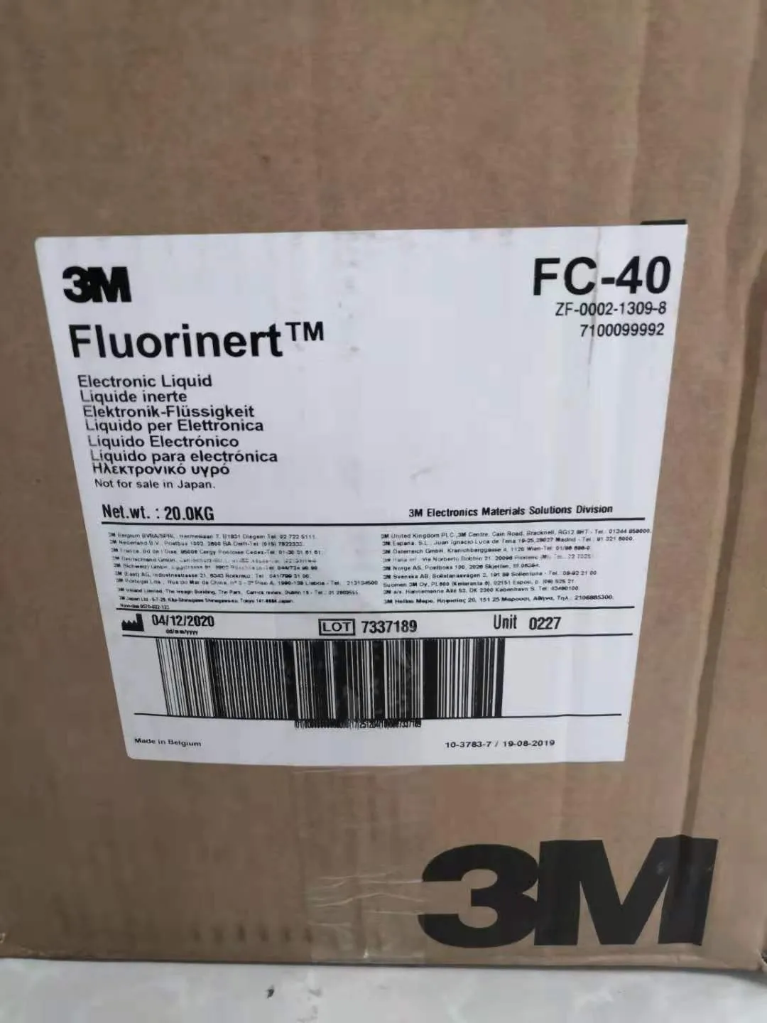 3m Fc-40电子氟化物溶液/3m氟惰性fc-40 - Buy 3m,Fluorinert,Fc-40 Product on Alibaba.com