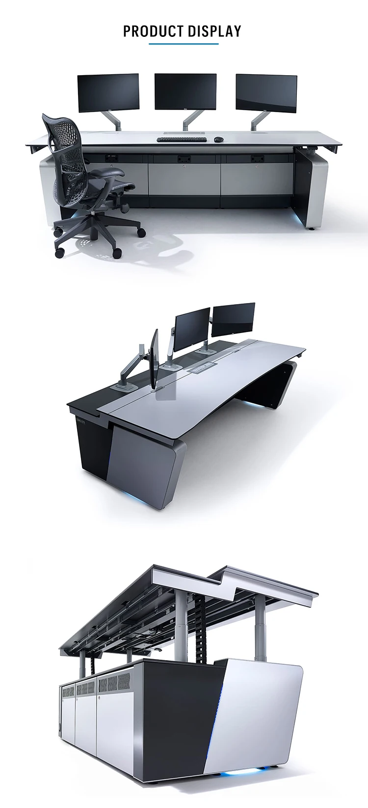 High Quality Monitoring Console Operation Console Command Center Dispatch Desk Workbench ...