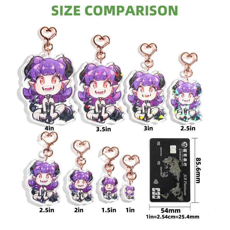 Customizable Vograce Holographic Charms - Acrylic Keychains