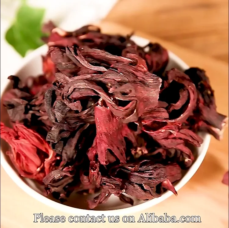 Organic Dried Red Roselle Hibiscus Whole Flowers Natural Herbs For Tea Raw Processed Form China ...