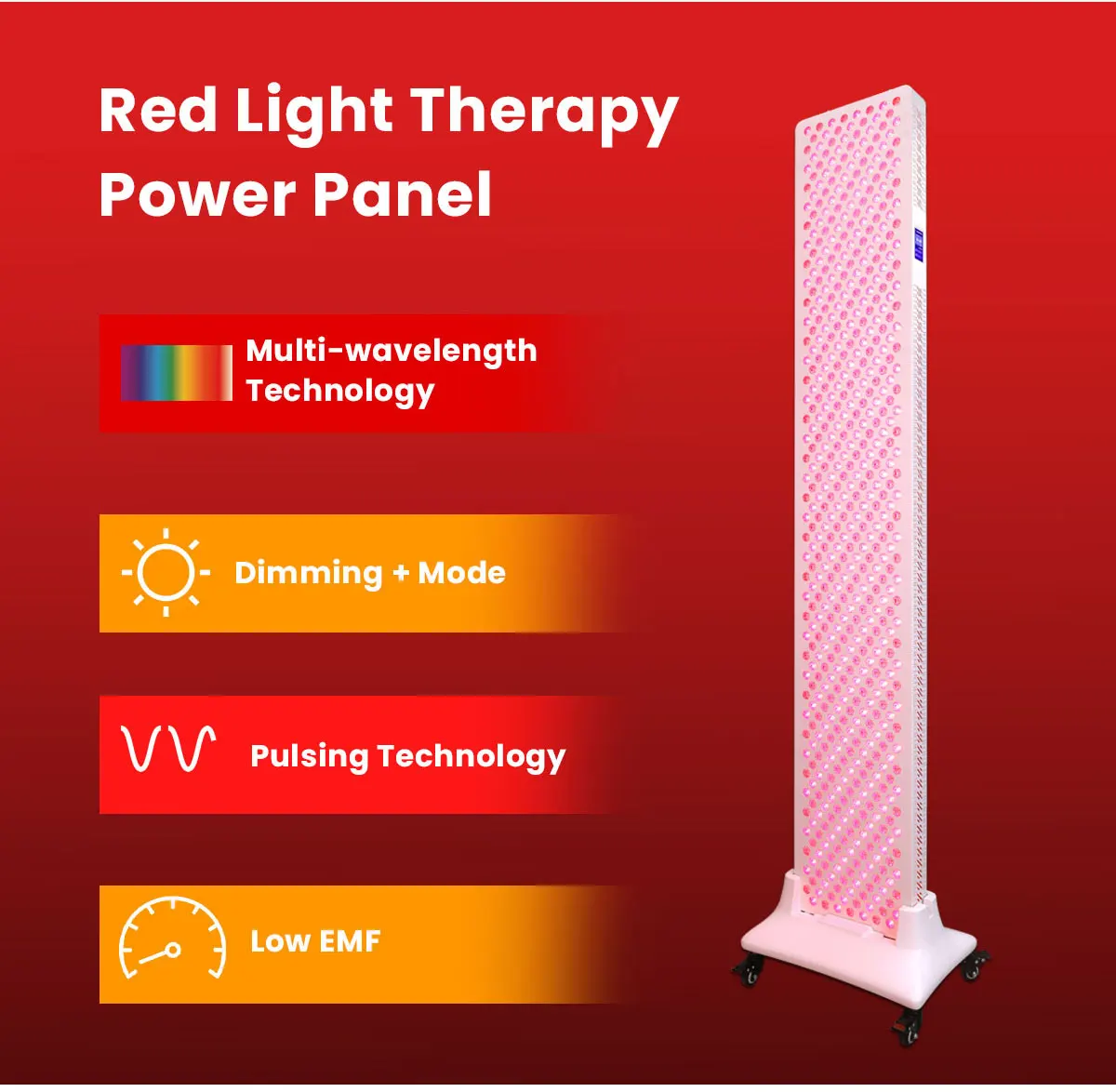 Red Light Therapy Panel RL600MAX - Full Body Benefits