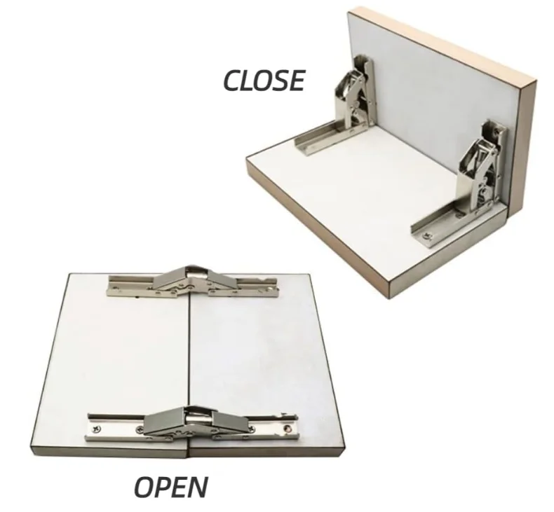 Table Desk Adjustable 90 Degree Folding Hinge Cabinet 90 Degree Fold ...
