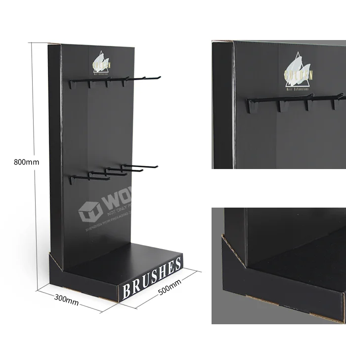 Customizable Cardboard Dog Collar Display Racks for Pet Stores