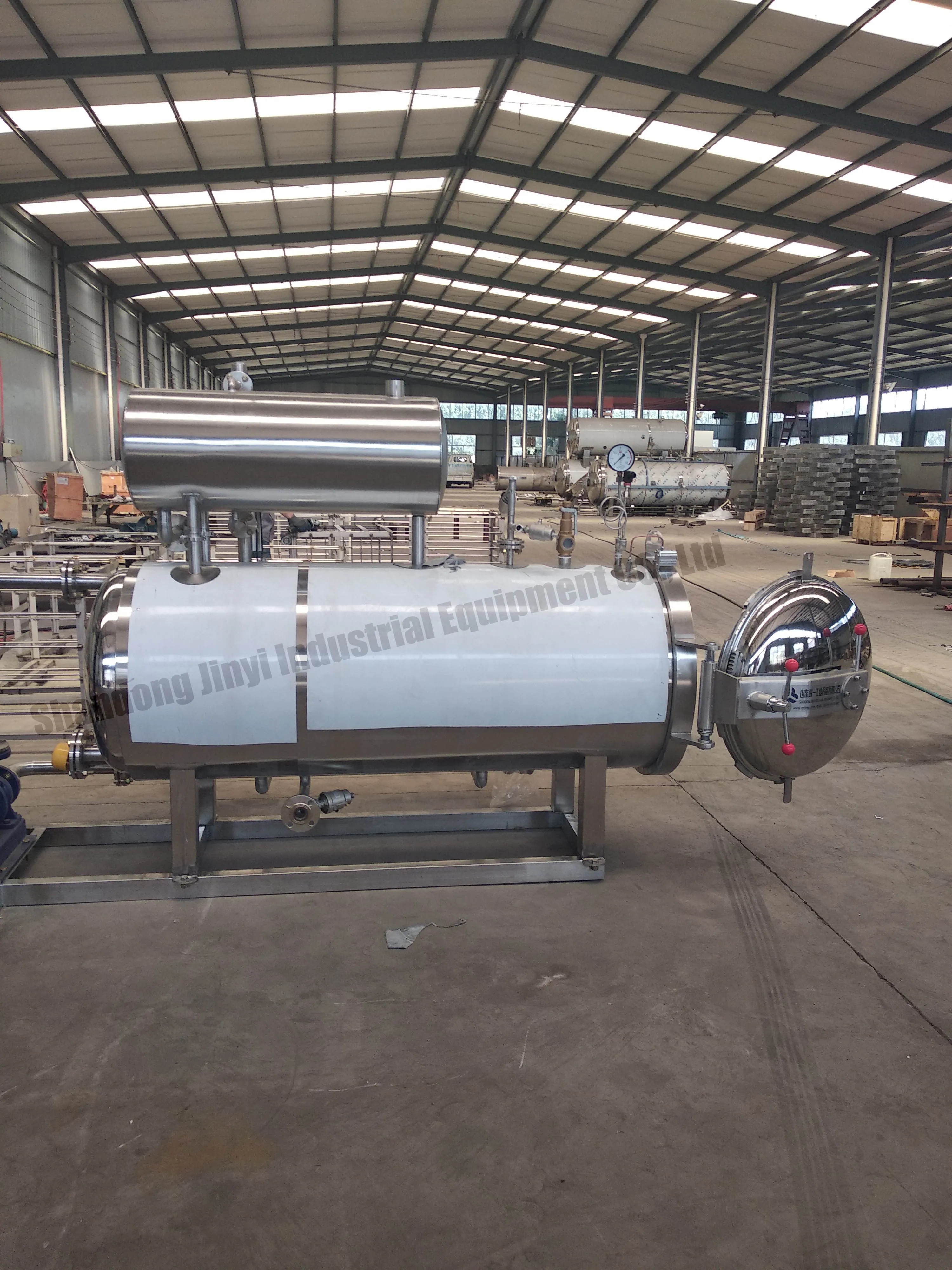 Industrial Steam Autoclave Retort Sterilizer For Glass Bottle ...