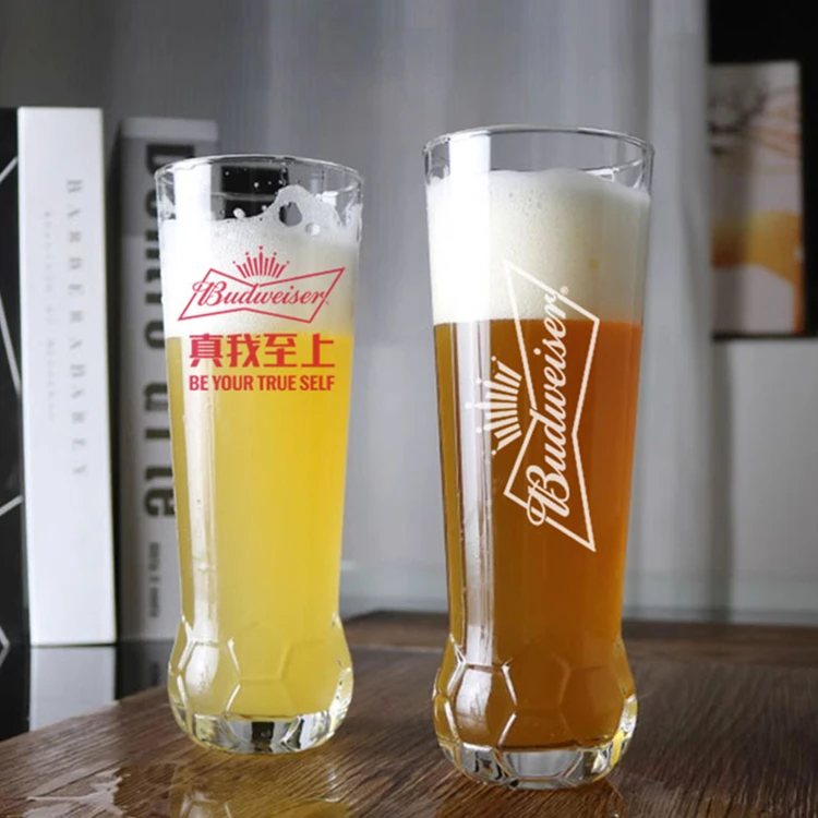 Wholesale Custom Creative Pint Glass Football Shaped Beer Mug Classic ...