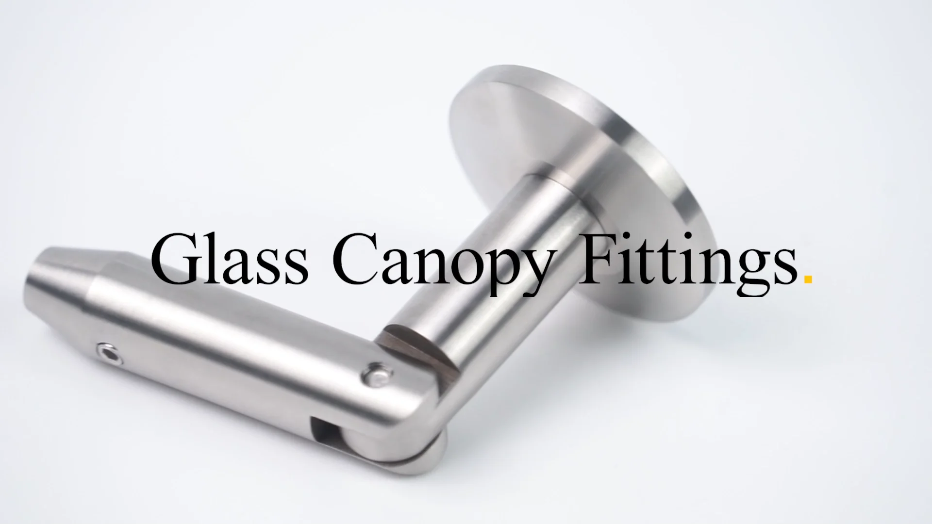 Modern Steel Glass Awning Wall To Rod Brackets Hardware Residential ...