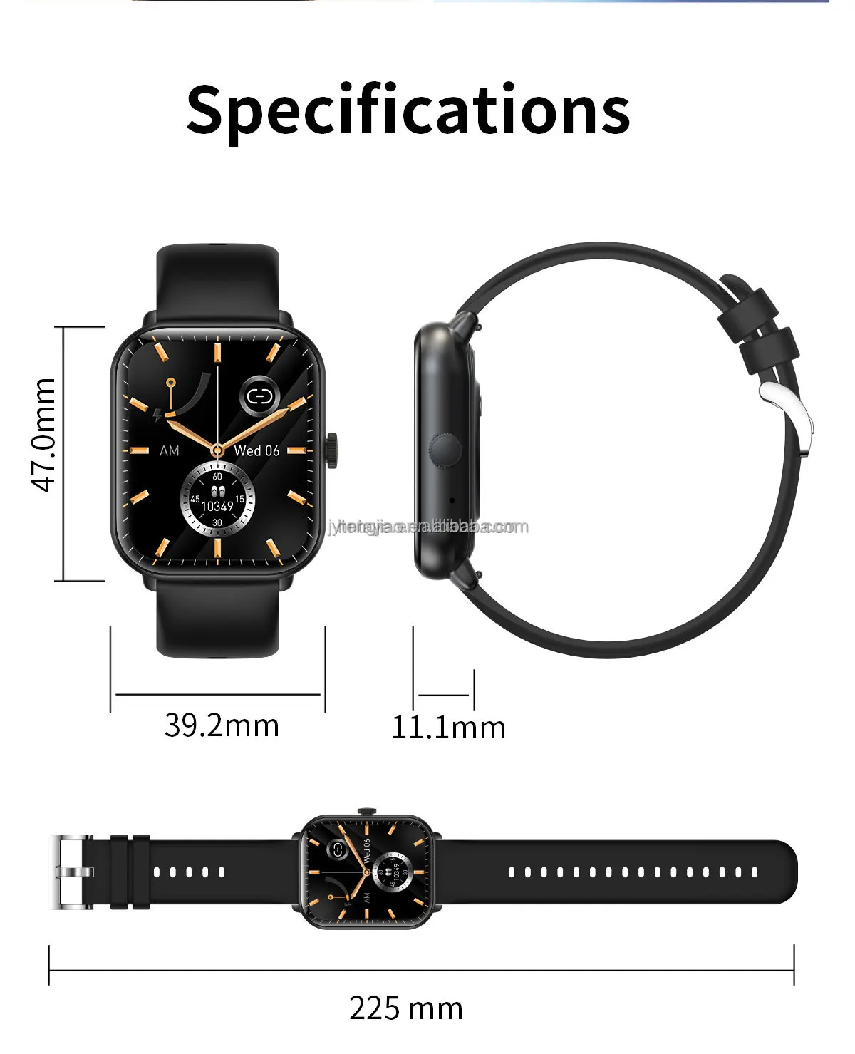 L26 Big Battery Smart Watch Full Touch Heart Rate Monitoring For Men ...
