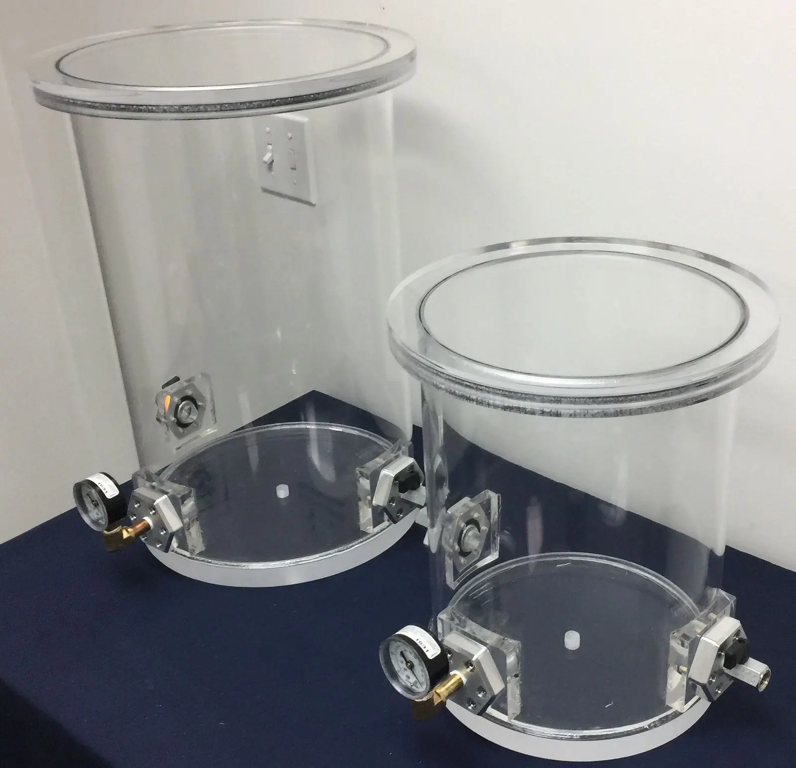 Customized Acrylic Cylinders Resin Degassing Acrylic Vacuum Chamber ...