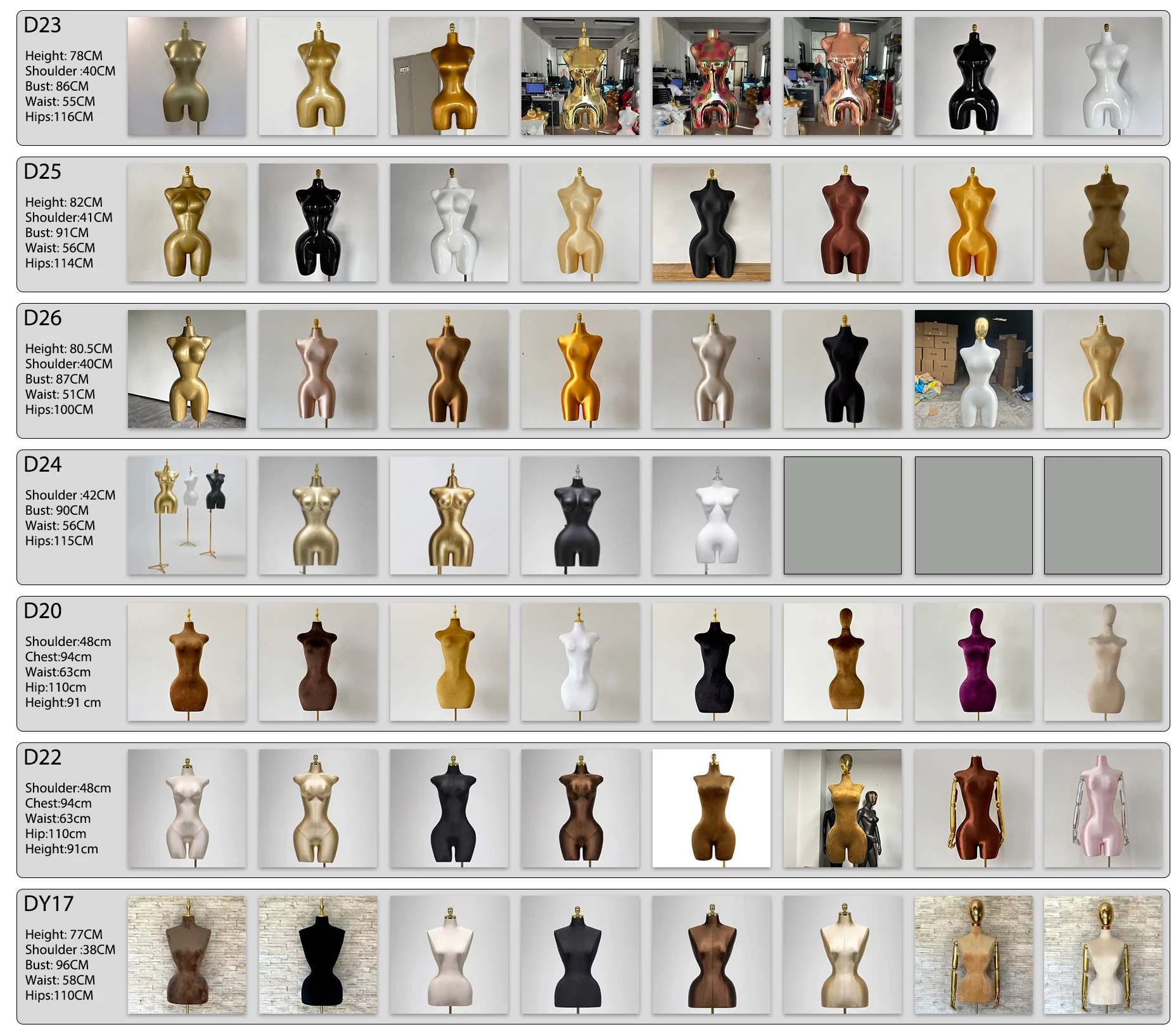 Wholesale L Size Curvy Female Mannequin - Dress Form