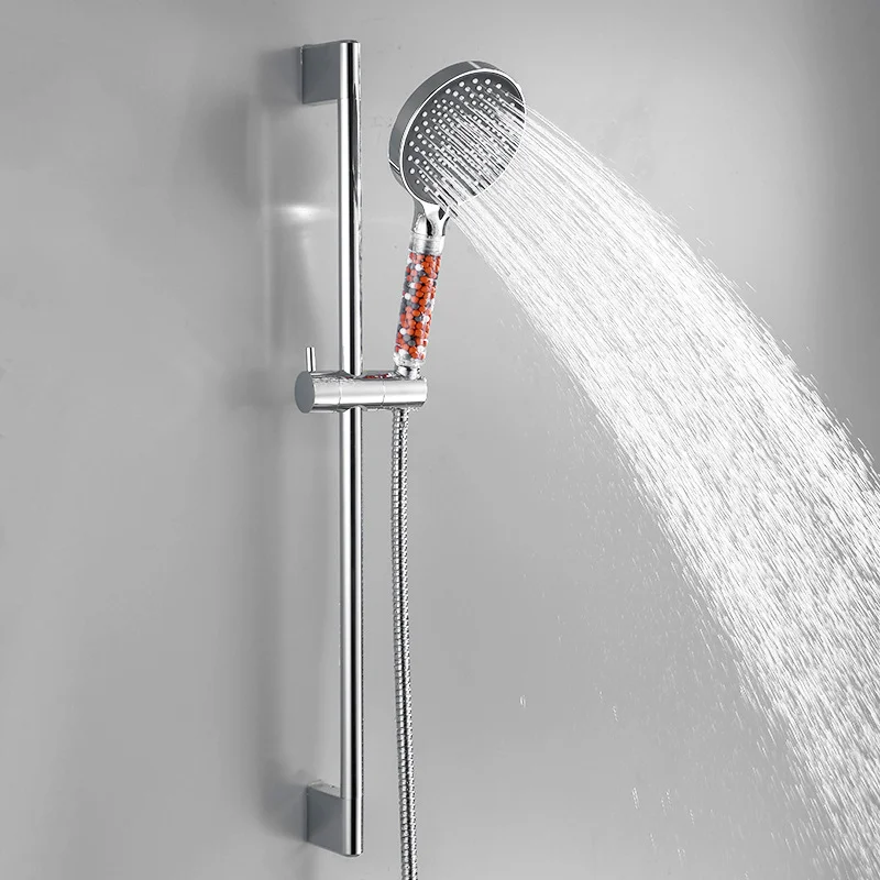 304 Stainless Steel Simple Lifting Rod Shower Set Filter Chlorine ...