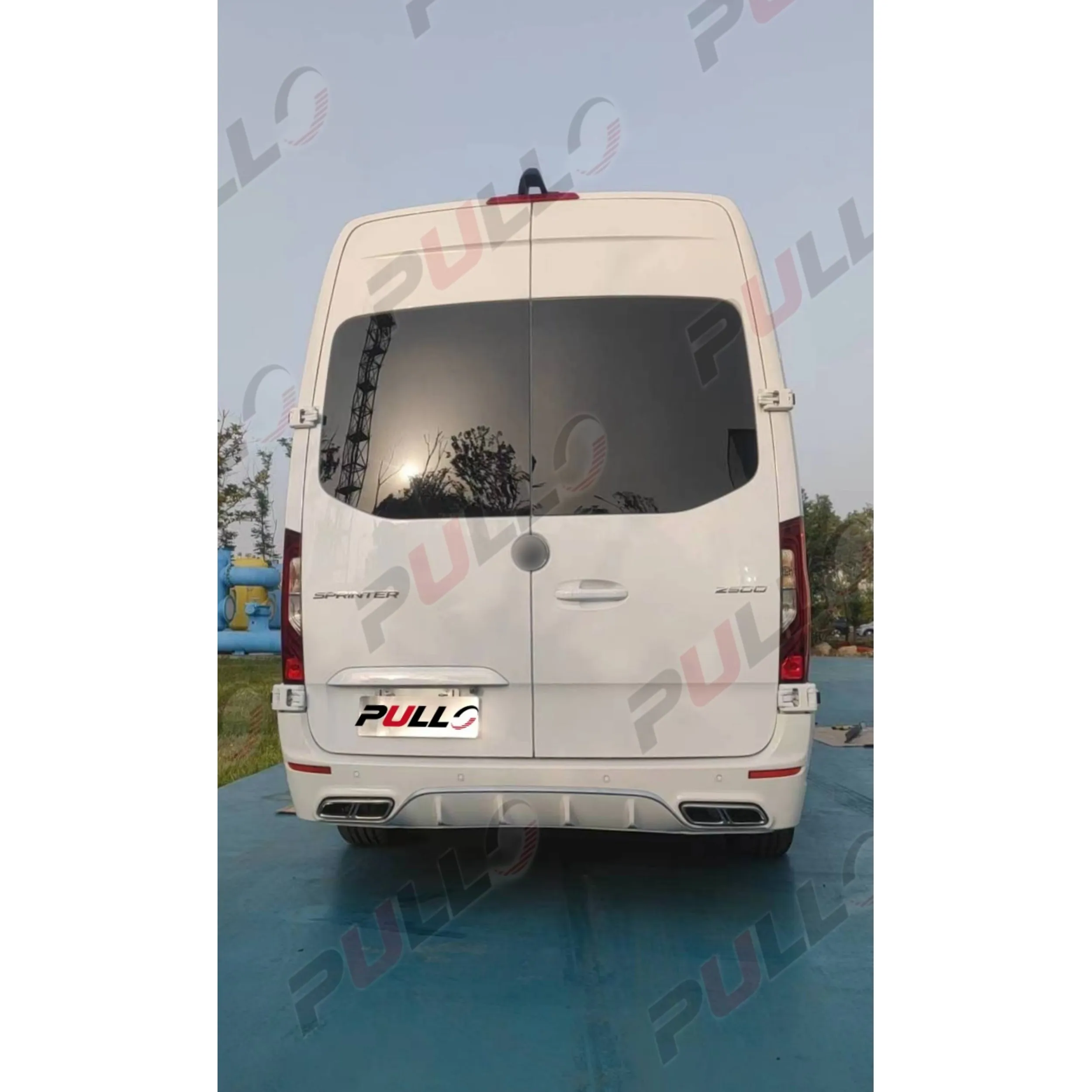 For Benz Sprinter W906 W907 W910 2018-2020 To Amg Model Body Kit Include Rear Bumper With Side ...