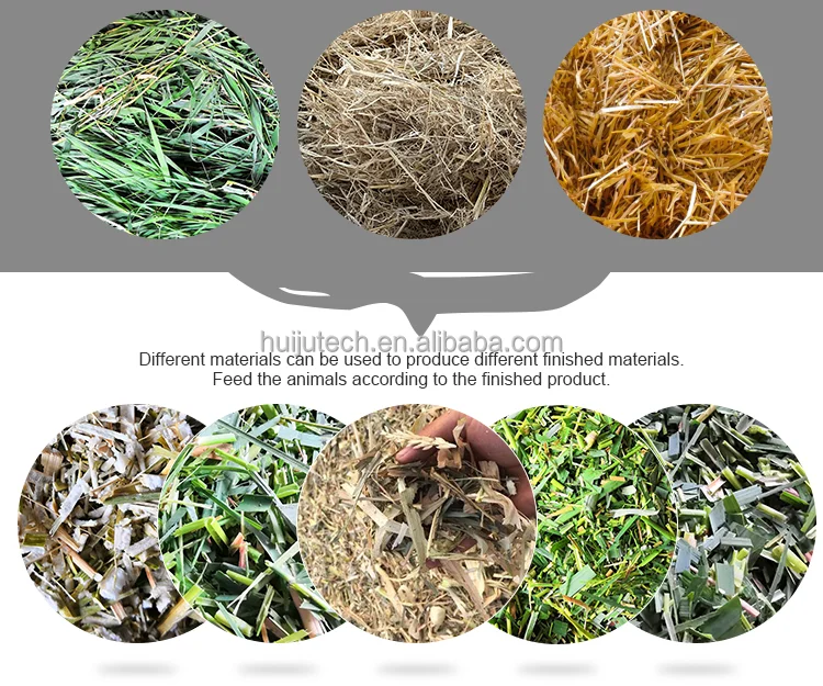 500kg/h Grass Chaff Hay Grinder with 7.5HP Gasoline HJ-ZC001