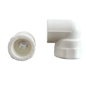 25mm Ppr Pipe 90 Degree Elbow Male Female Fitting High Density White ...