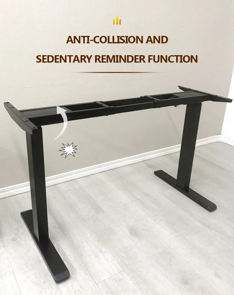 Dual Motor Electric Extending Desk Frame for Home Office